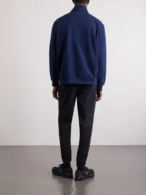 Lululemon Steady State Cotton-blend Jersey Half-zip Sweatshirt