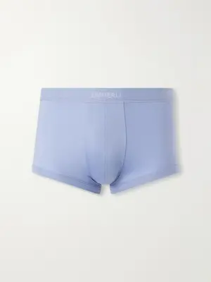 Zimmerli Sea Island Cotton Boxer Briefs - Blue