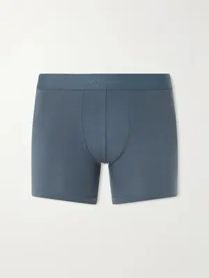 Zimmerli Pureness Stretch-micro Modal Boxer Briefs - Blue