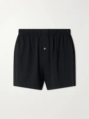 Zimmerli Pureness Stretch-micro Modal Boxer Shorts - Black