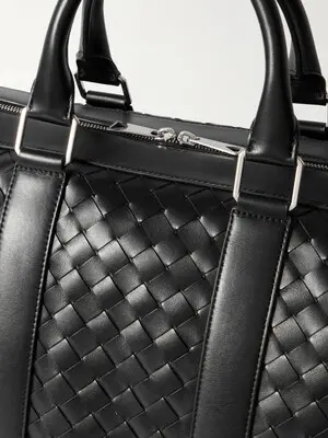 Bottega Veneta Intrecciato Leather Weekend Bag