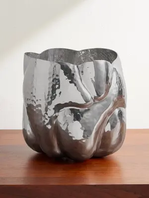 TOM DIXON Cloud Short Stainless Steel Vase - Silver
