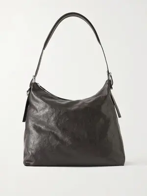 LEMAIRE Belted Leather Tote Bag - Brown