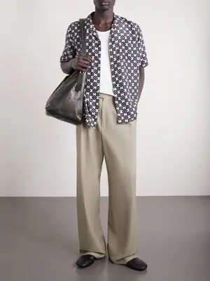 LEMAIRE Belted Leather Tote Bag