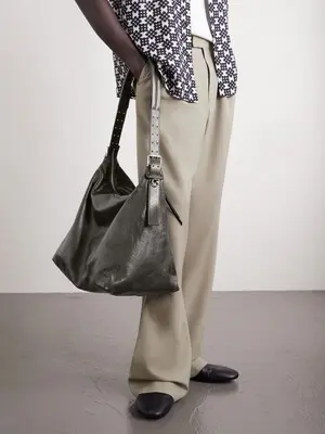 LEMAIRE Belted Leather Tote Bag