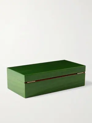 RAPPORT LONDON Heritage Lacquered Cedar Four-piece Watch Box