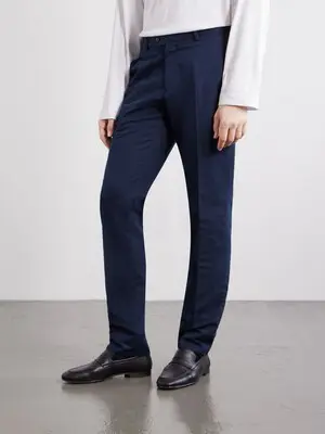 Brioni Straight-leg Linen And Cotton-blend Trousers