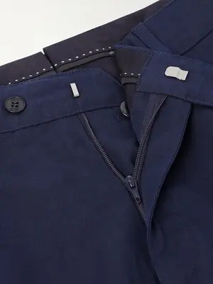 Brioni Straight-leg Linen And Cotton-blend Trousers
