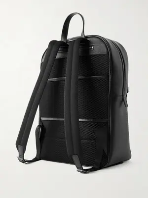 SERAPIAN Evoluzione Cross-grain Leather Backpack