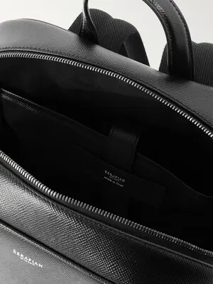 SERAPIAN Evoluzione Cross-grain Leather Backpack