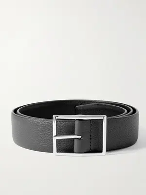 Anderson's 3.5cm Reversible Full-grain Leather Belt - Gray