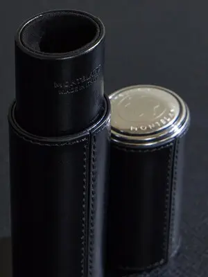 Montblanc Meisterstück Leather And Silver-tone Pen Pouch