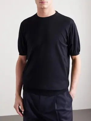 Kiton Knitted Cotton T-shirt