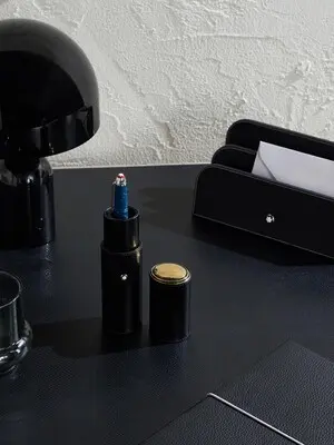 Montblanc Meisterstück Leather And Gold-tone Pen Pouch