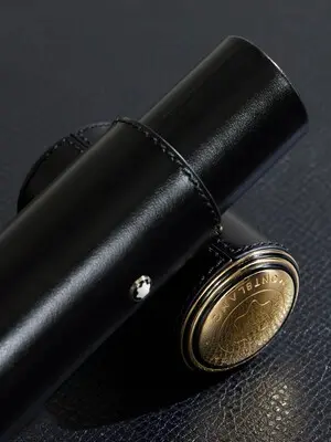 Montblanc Meisterstück Leather And Gold-tone Pen Pouch