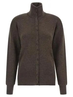 LEMAIRE Buttoned Top' Cardigan - Brown