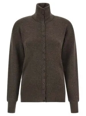 LEMAIRE Buttoned Top' Cardigan - Brown