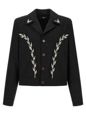 Amiri Western Jacket With Embroideries