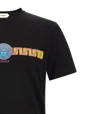 Versace Medusa' Print Cotton T-shirt