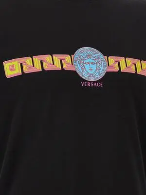 Versace Medusa' Print Cotton T-shirt