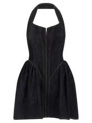 SELF-PORTRAIT Denim Dress - Blue
