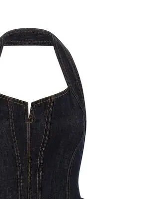 SELF-PORTRAIT Denim Dress