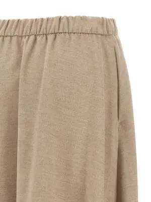 Herno Skirt With Drawstring - Cream