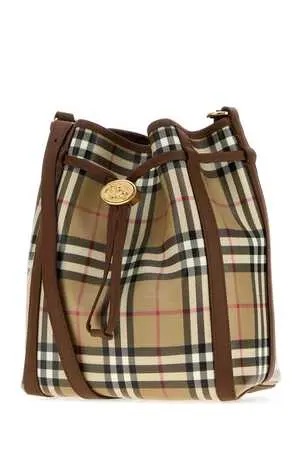 Burberry Printed Canvas Bucket Bag - Multicolor