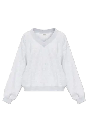American Vintage V-neck Sweatshirt - Grey