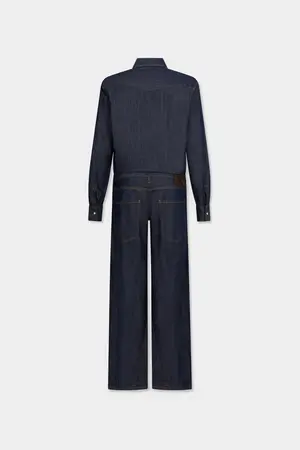 Dsquared2 Dark Shirting Rinse Jean Jumpsuit