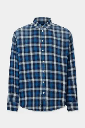 Dsquared2 Classic Check Dropped Shoulder Shirt - Fantasy