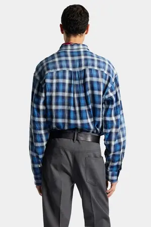 Dsquared2 Classic Check Dropped Shoulder Shirt