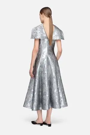 EMILIA WICKSTEAD Harlow Dress In Metallic Cloque