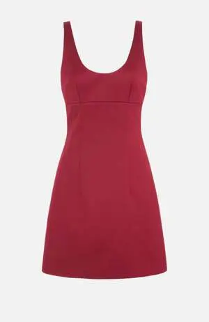 EMILIA WICKSTEAD Einna Dress In Duchess Satin - Red
