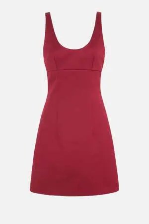 EMILIA WICKSTEAD Einna Dress In Duchess Satin - Red