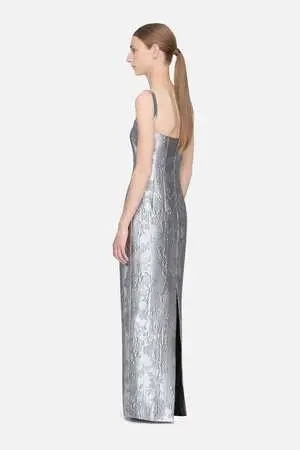 EMILIA WICKSTEAD Regina Dress In Metallic Cloque