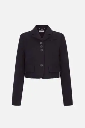 EMILIA WICKSTEAD Chapel Jacket In Birdseye Suiting