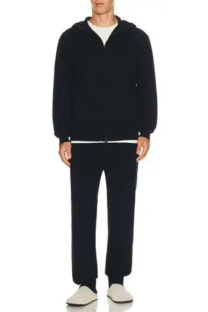 LISA YANG Beaumont Trousers In Blue - Navy