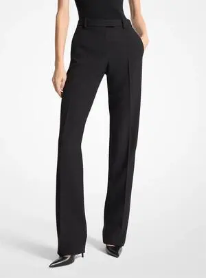 Michael Kors Double Crepe Sablé Tuxedo Trousers In Size By