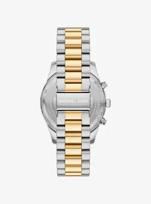 Michael Kors Oversized Lexington Two-tone Watch In By