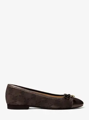 Michael Kors Piper Flex Logo Stitched Suede In Size By - Brown