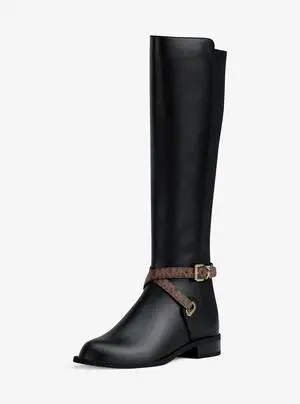 Michael Kors Rachel Signature Logo Trim Boot In Size By