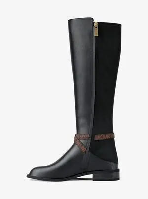 Michael Kors Rachel Signature Logo Trim Boot In Size By