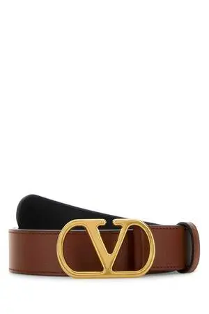Valentino Garavani Caramel Leather Belt - Brown
