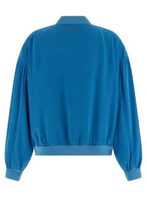 Versace Silk Poplin Blouson - Blue