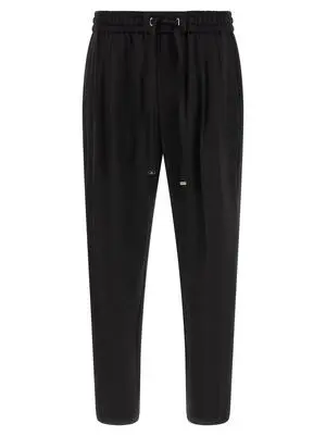 Dolce & Gabbana Wool Gabardine Joggers