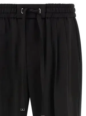 Dolce & Gabbana Wool Gabardine Joggers
