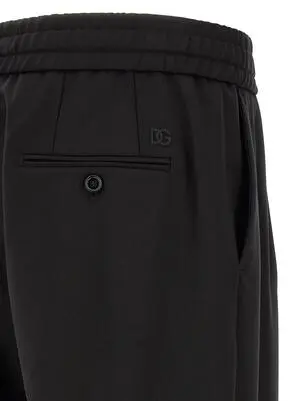 Dolce & Gabbana Wool Gabardine Joggers