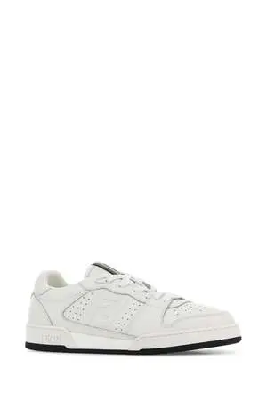 Fendi Leather Match Sneakers - White