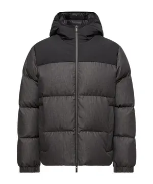 Moncler Oulojoki Hooded Mid-length Down Jacket
